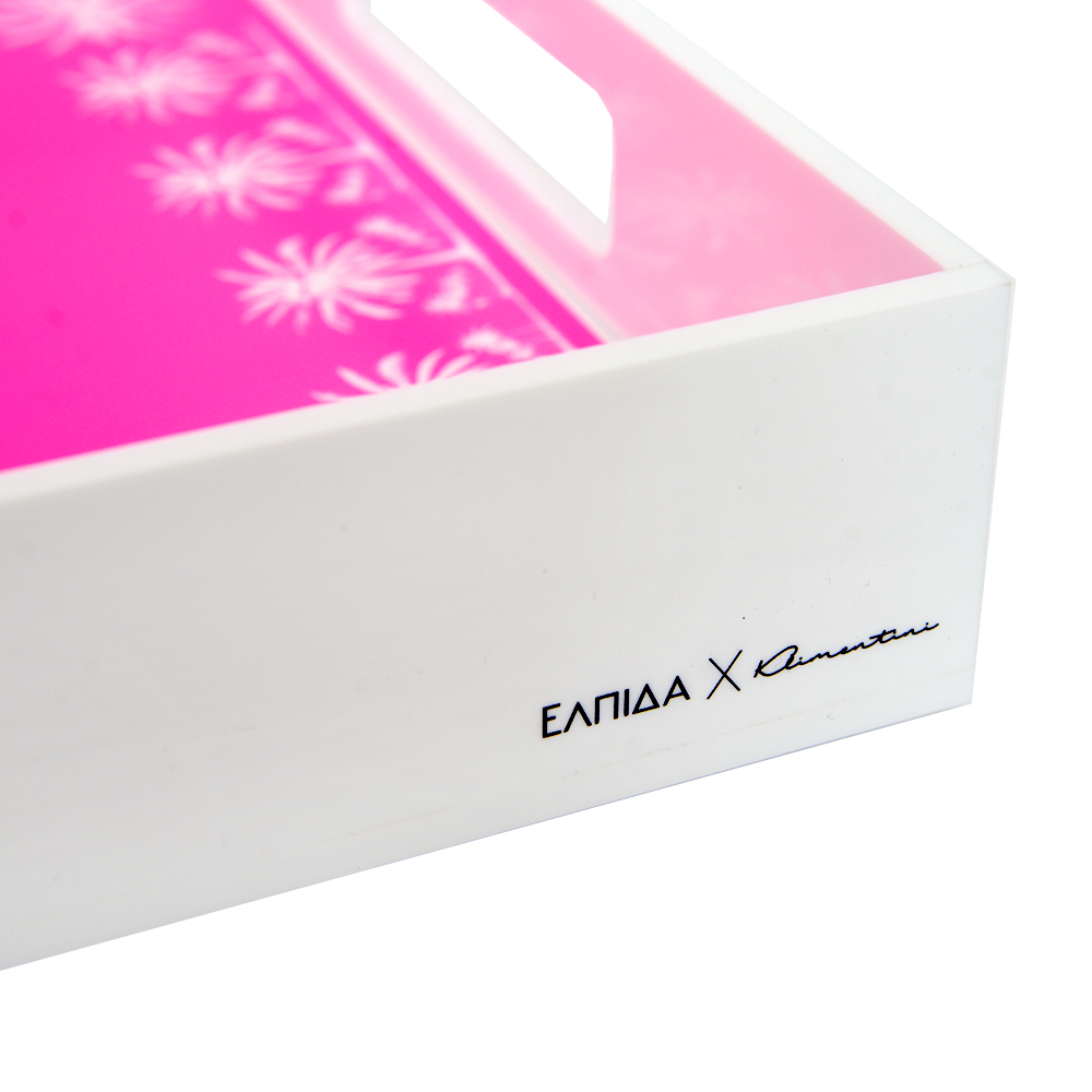 PINK Plexiglass Tray By KLIMENTINI – Σύλλογος Ελπίδα