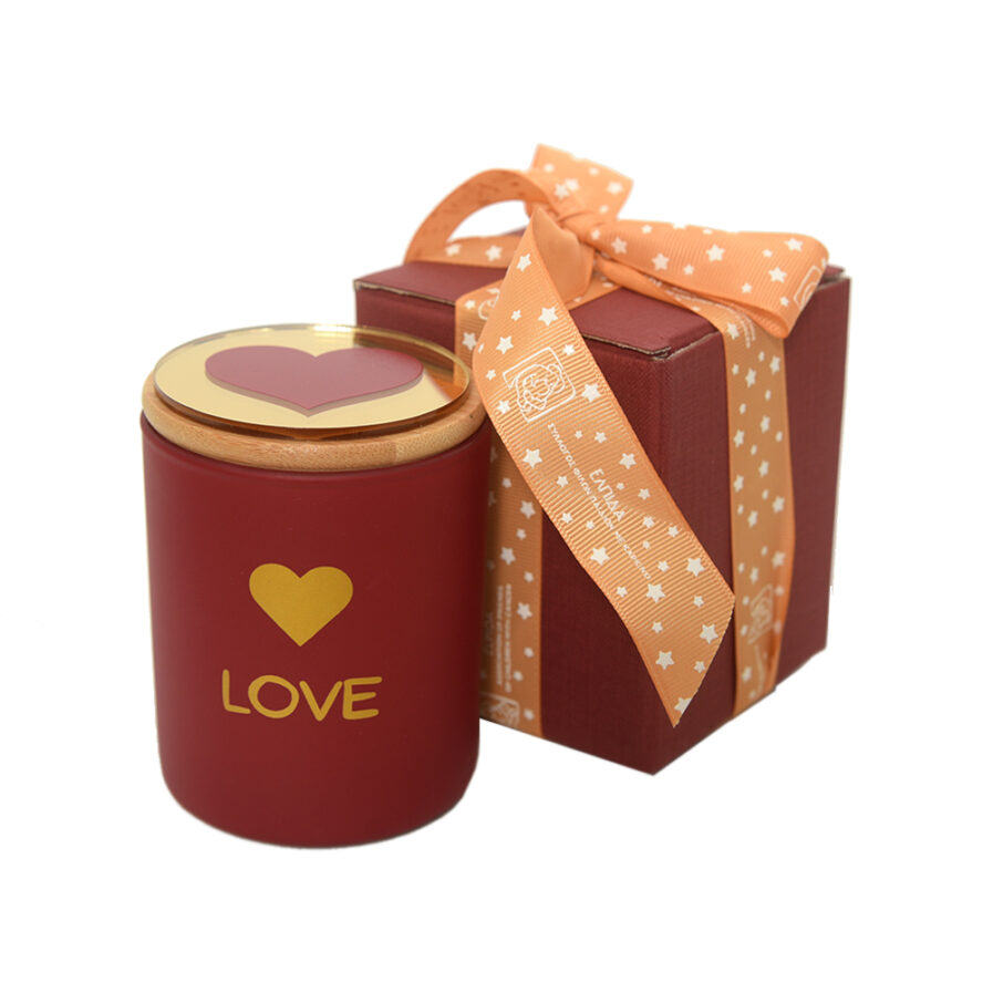 BORDEAUX Scented Candle “LOVE-LIGHT-HOPE” – Σύλλογος Ελπίδα